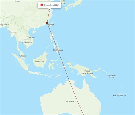 All Flight Routes From Melbourne To Changzhou MEL To CZX Flight Routes