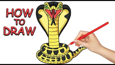 How To Draw A Snake Easy King Cobra YouTube