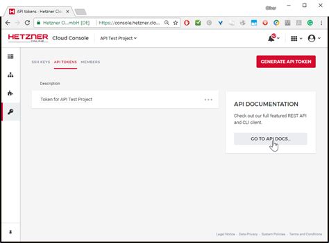 testing the hetzner cloud api via curl iaas automation