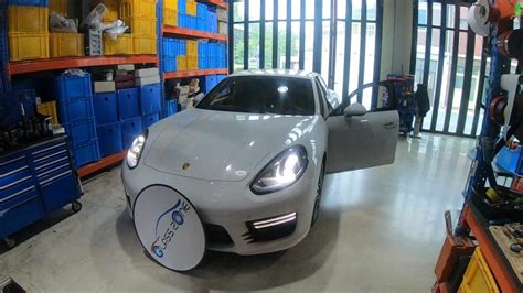 포르쉐 파나메라 차량에 톨게이트 하이패스구간등을 선후불제 카드로 편리하게 이용할수 있는 전용 하이패스룸미러 설치과정과 장착비용 정보안내 네이버 블로그