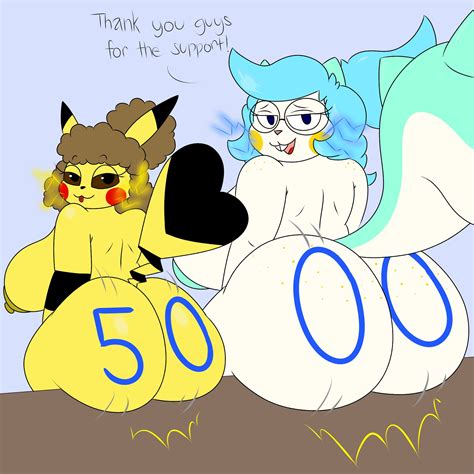Rule 34 2girls Anthro Big Ass Big Breasts Breasts Bubble Butt Cosplay Pikachu Female Hi Res