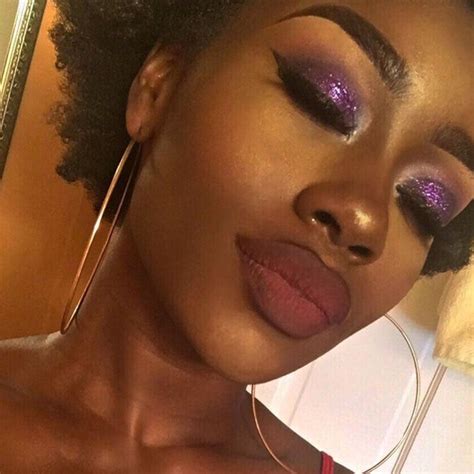 Dark Purple Makeup