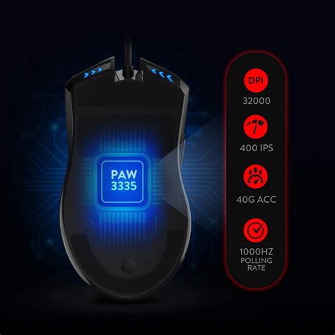 Buy Redragon Lone Wolf 2 M721 Pro Wired Ergonomic Gaming Mouse Elitehubs