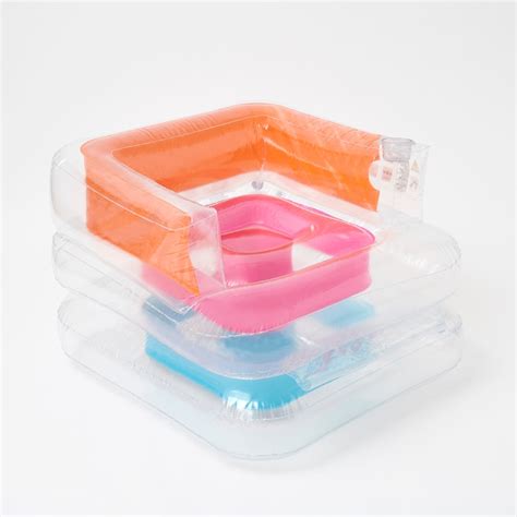 Inflatable Lilo Chair Multi Coloured Pool Float Indigo