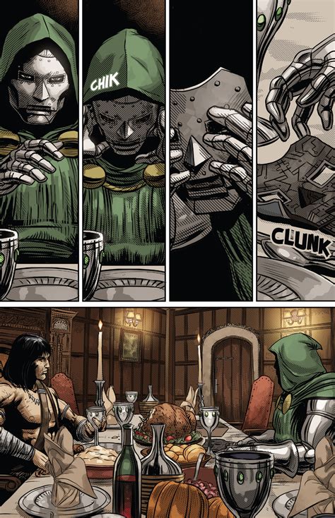 Conan And Doctor Doom Have A Meal Savage Avengers 8 R Twobestfriendsplay