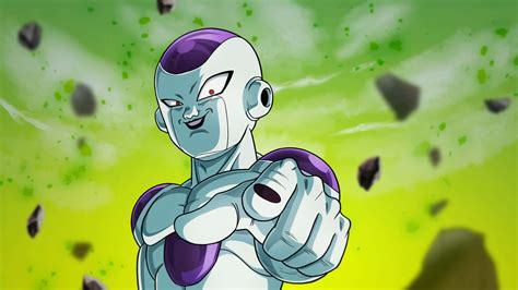 Download Frieza Pointing Smiling Wallpaper