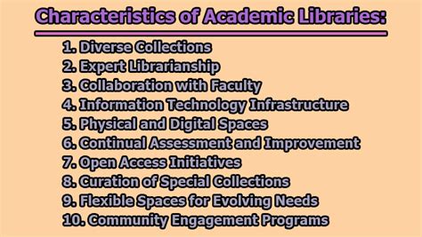 Importance And Characteristics Of Academic Libraries