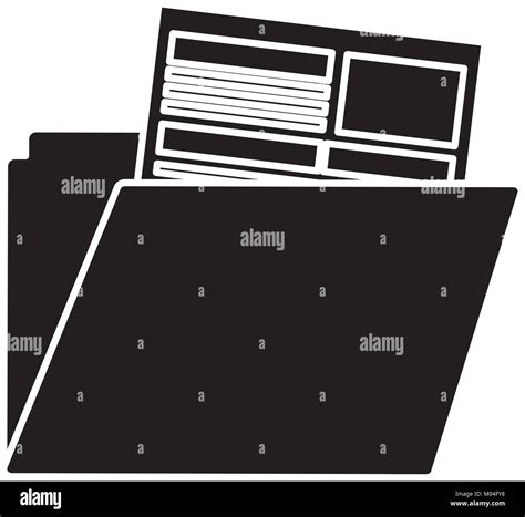 Document Folder Icon Stock Vector Image And Art Alamy