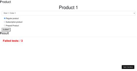 Js Advanced Test Unsolved Forked Codesandbox