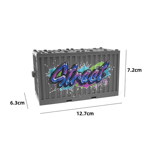 Moc Military Container Building Blocks Box Toys Ww2 War Base Technical Bricks Creative Diy Joy