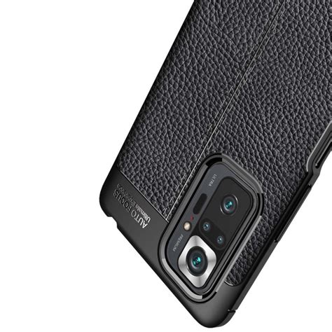 Протиударний чохол Litchi Texture на Xiaomi Redmi Note 10 Pro Note 10