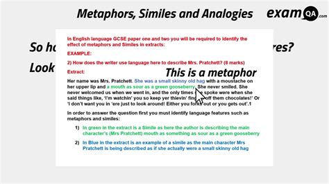 Metaphors, Similes and Analogies | English Language - YouTube