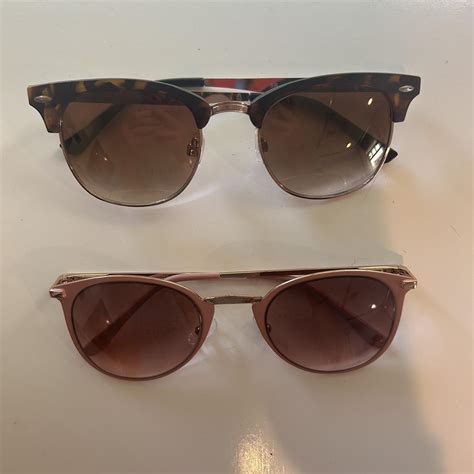 Gold And Tortoise Shell Sun Glasses Pretty Good Depop