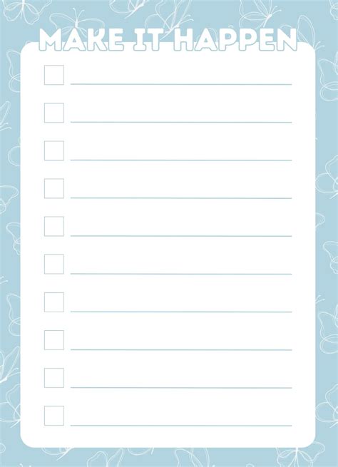 checklist notepad olive and co