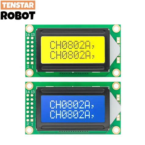 0802 Lcd 8x2 字符 Lcd 顯示模塊 5v Lcm 藍色背光適用於 Arduino 蝦皮購物