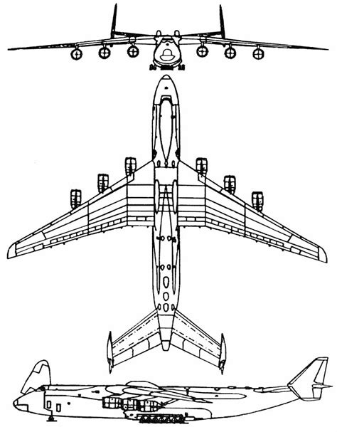 Ан-225. Конструкция. ТТХ. Схема