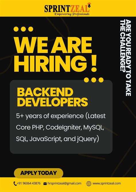 Backenddevelopers Backend Phpdeveloper Php Codeigniter Mysql Sql