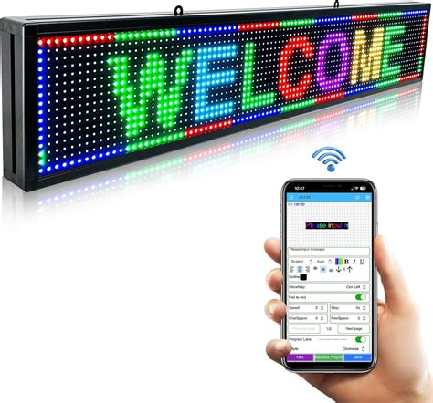 Programmable Scrolling Led Sign Message Board Outdoor Digital Signs For