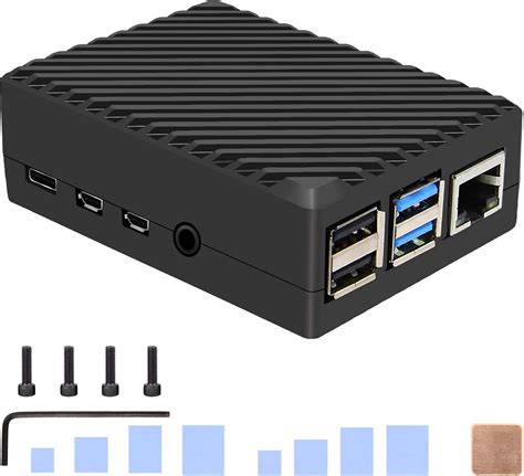 Geekworm For Raspberry Pi Case P Fanless Aluminum Passive Cooling Heatsink Case For