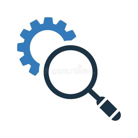 Magnifier Optimization Icon Editable Vector Graphics Stock Vector Illustration Of Editable