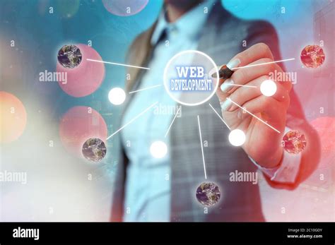 Conceptual Hand Writing Showing Web Development Concept Meaning Work