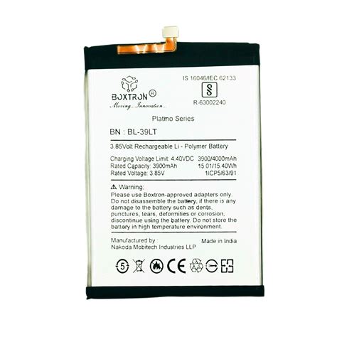 Boxtron Bl 39lt Battery Compatible With Tecno Spark 4 Kc8 4000mah Ba