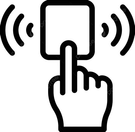 Finger Tap Wireless Icon Finger Pictogram Vector Icon Finger Pictogram Png And Vector With