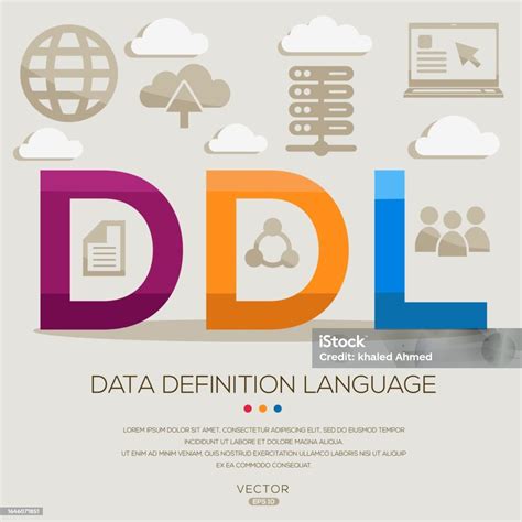 Ddl Data Definition Language Stock Illustration Download Image Now