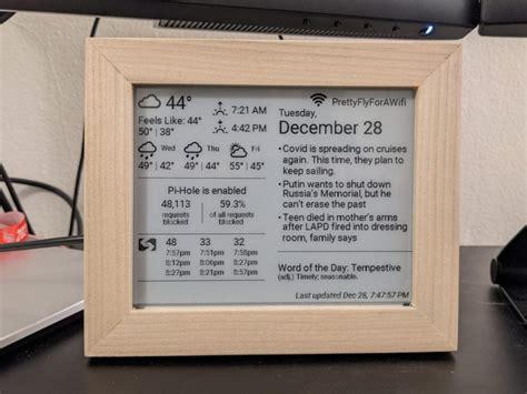 E Ink Desk Display Piday Raspberrypi Raspberry Pi Adafruit Industries Makers Hackers