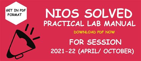 Nios Practical Exam For 10th And 12th Class 2023 24 Session