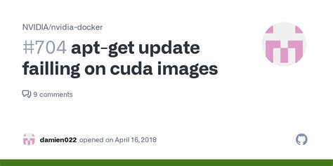 Apt Get Update Failling On Cuda Images Issue 704 NVIDIA Nvidia Docker GitHub