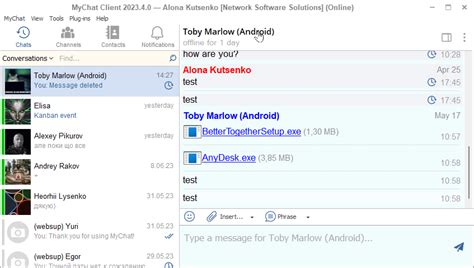 Mychat 20234 — Editing Messages