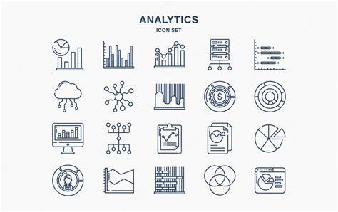 Premium Vector Graph And Data Analytics Vector Set