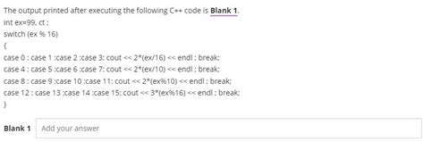 solved the output printed after executing the following c