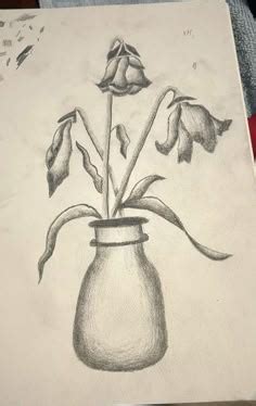 Wilting Flowers Drawing Easy