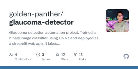 GitHub Golden Panther Glaucoma Detector Glaucoma Detection Automation Project Trained A