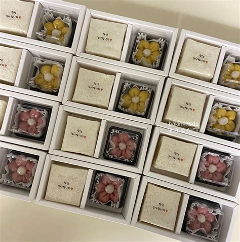천연가루 꽃송편 백설기 2구답례품 부산답례품 첫돌 백일 돌답례품 추천 동래구 해운대구 금정구 앙금플라워 네이버 블로그