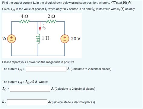 Get Answer Find The Output Current Io In The Circuit Shown Below