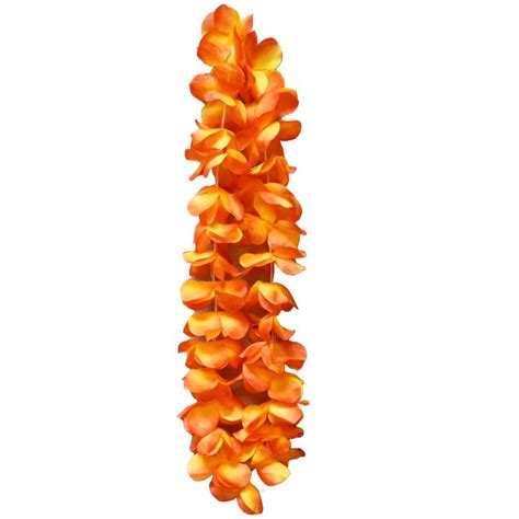 Bulk Orange Hawaiian Lei 41 Inch Round Wholesale Sock Deals