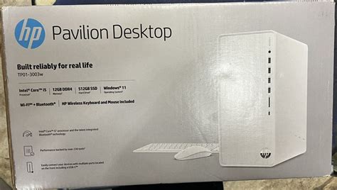 Used NEW HP Pavilion TP01 3003w 512GB SSD Intel Core I5 12400 12GB RAM Tower PC UBB Threads