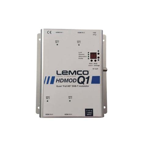 Lemco HDMOD Q1 Quad Input HD Digital DVB T MPEG4 Modulator