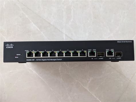 Cisco 10 Port Gigabit Poe Managed Switch Sg300 10p Computers And Tech Parts And Accessories