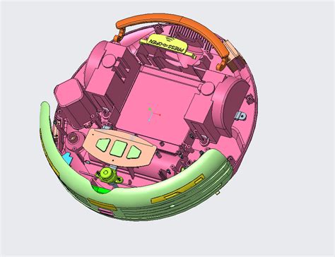 扫地机器人结构3d 图纸包括详细的结构设计proe三维图 Proe 模型图纸下载 懒石网