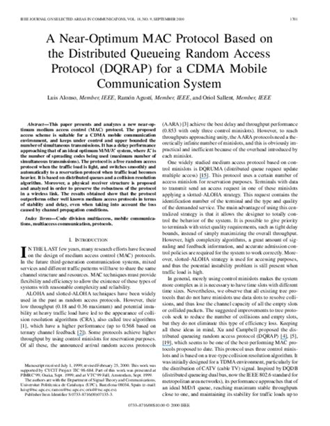 pdf a near optimum mac protocol based on the distributed queueing