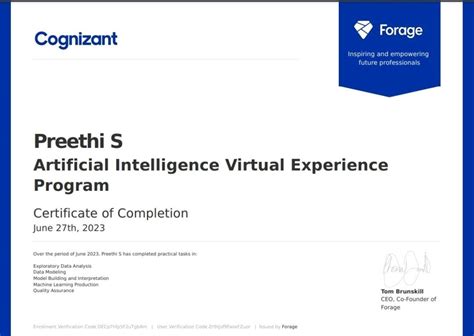 Preethi Suresh On Linkedin Ai Cognizant Virtualexperience