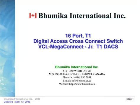 Ppt 16 Port T1 Digital Access Cross Connect Switch Vcl Megaconnect