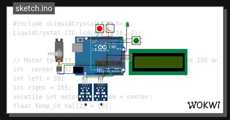 Temperature Dependent Fan Direction Control Wokwi Esp32 Stm32