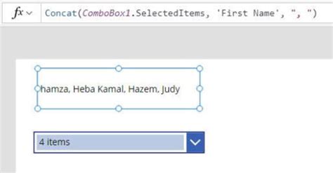 Powerapps Concat And Concatenate Function Examples Power Apps
