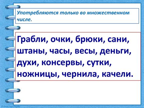 Имена существительные изменяются по числам Online Presentation