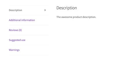 Remove Product Tabs In Woocommerce